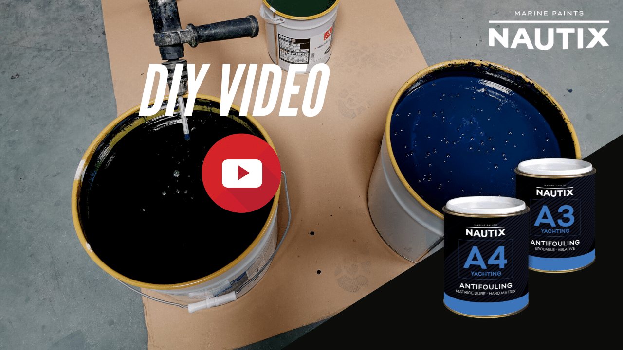 Mix well before applying the antifouling - Nautix Marine Paints